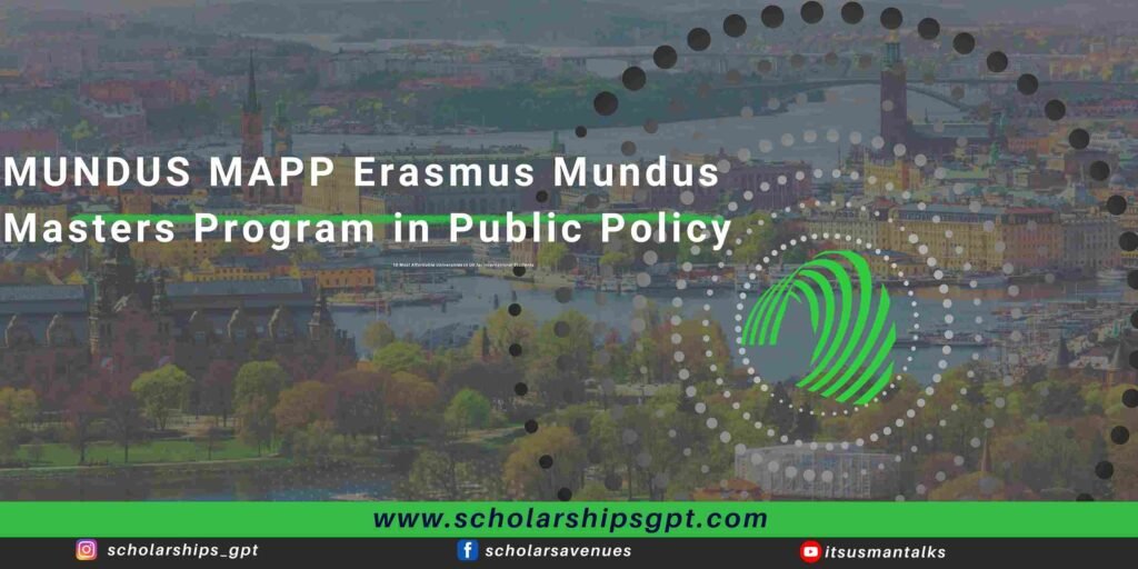 MUNDUS MAPP Erasmus Mundus Masters Program in Public Policy