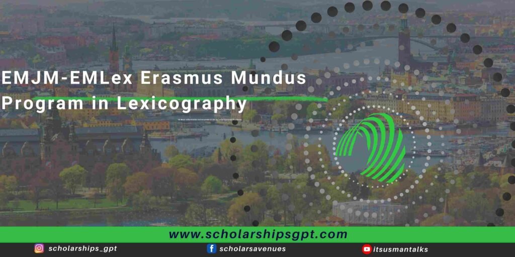 EMJM-EMLex Erasmus Mundus Program in Lexicography