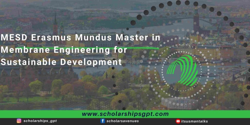 MESD Erasmus Mundus Master in Membrane Engineering